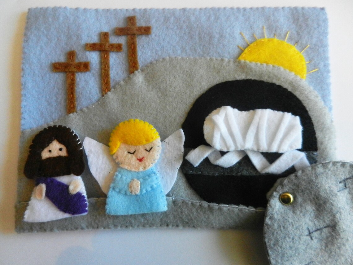 Felt Jesus Ressurection Tomb Bible Learning Lap Pad - Etsy