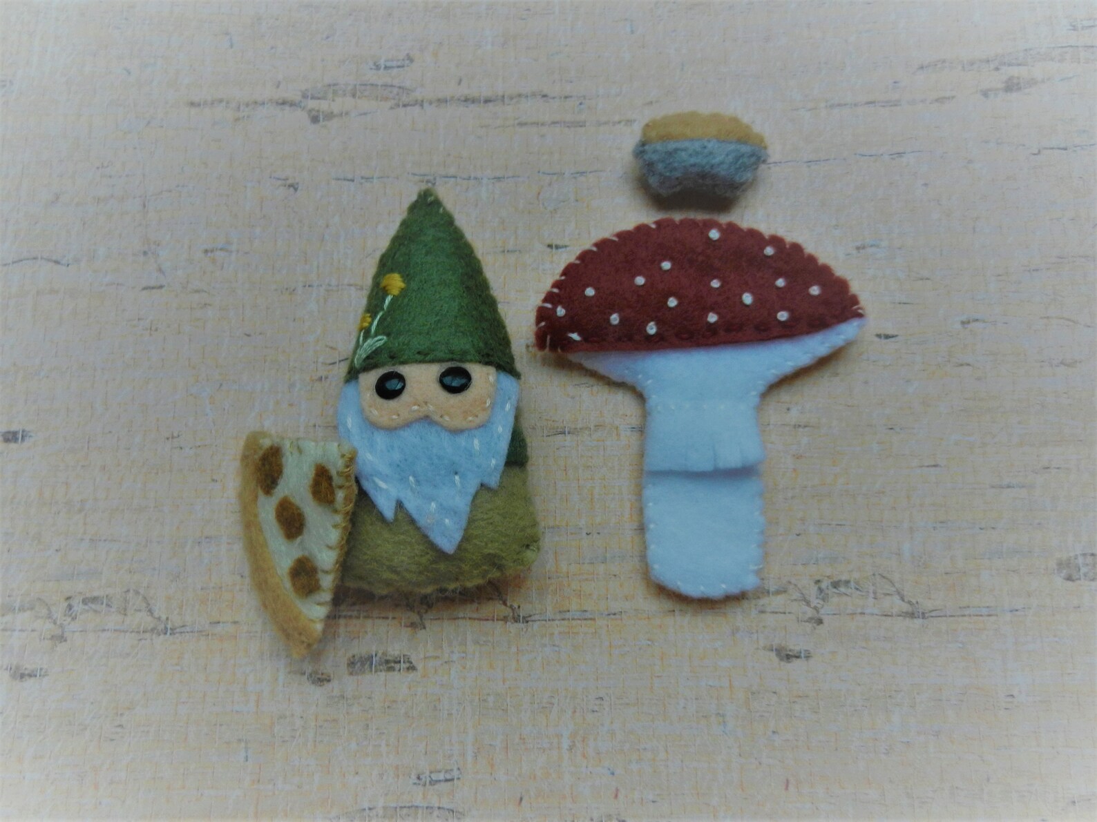 Felt Mushroom Gnome Travel Wee Pocket Pal Travel Toy by Littledear - Etsy