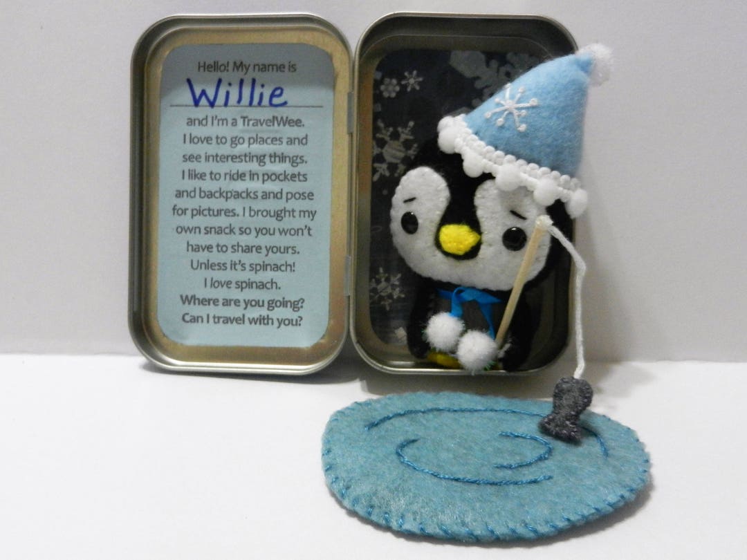 Felt Penguin Travel Wee Softie Plushie by Typingwithtea - Etsy