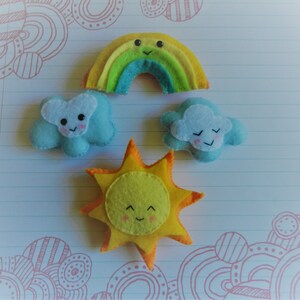 Felt Happy Days Weather Softie Plushies by Littledear - Etsy