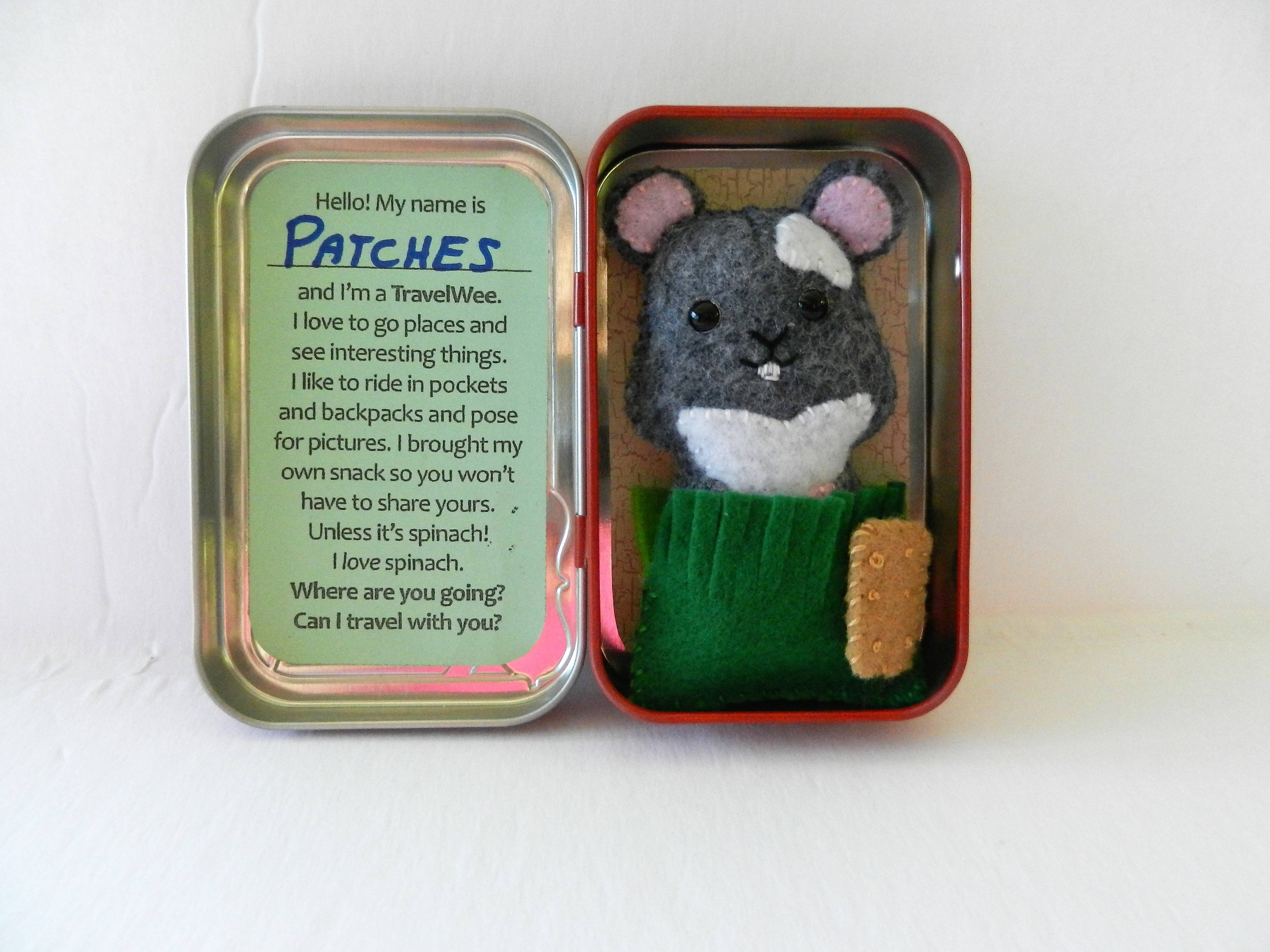 Felt Mini Hamster Travel Wee Pocket Pal by Noialand - Etsy