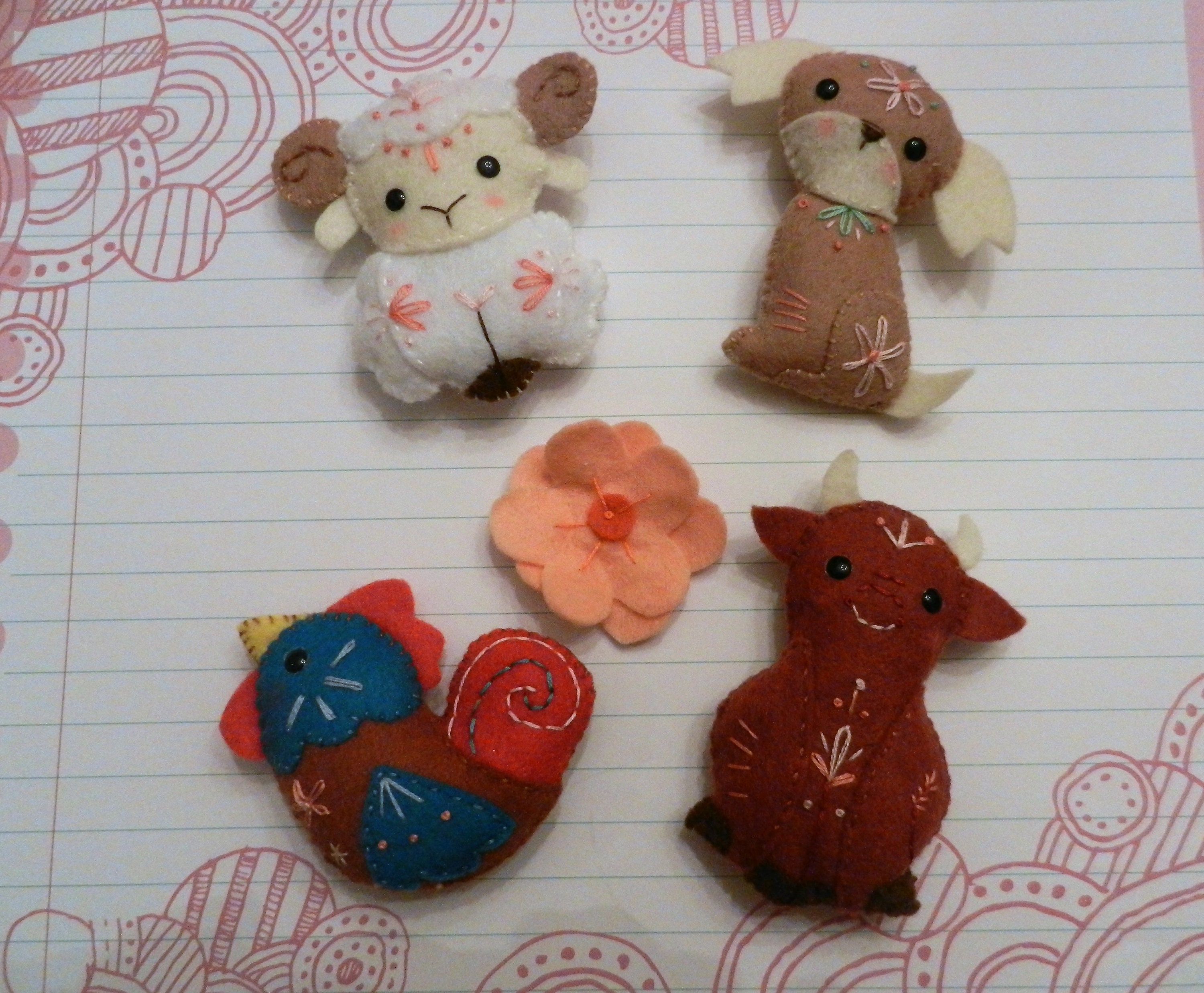 Felt Zodiac Astrological Signs Zoo Animals Softie Plushies by | Etsy