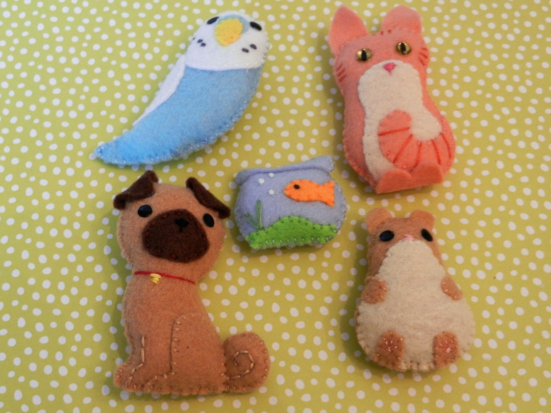 Felt Mini Pocket Pets by Littledear - Etsy