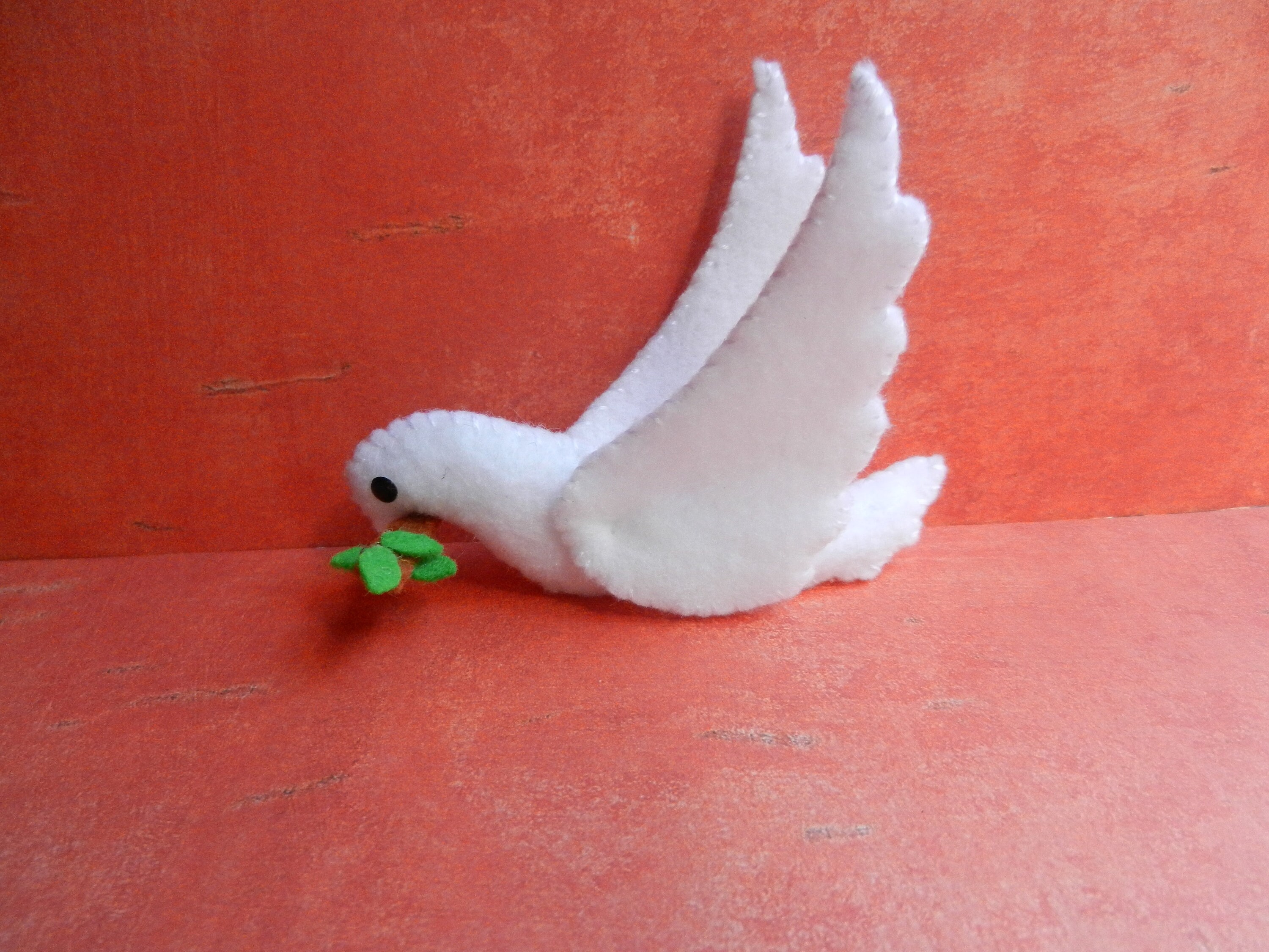 Felt Bible Dove Olive Branch Noah's Ark Bird Stuffed Animals & Plushies ...