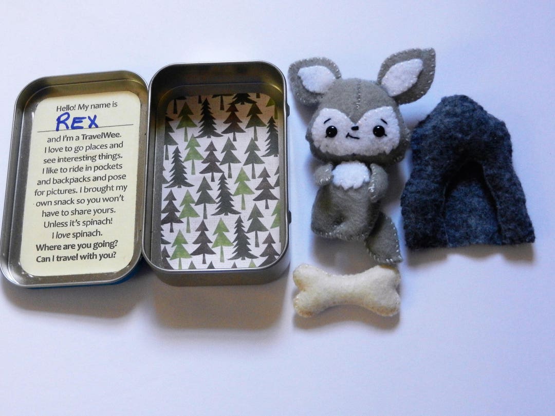 Felt Wolf Woodland Travel Wee by Noialand - Etsy