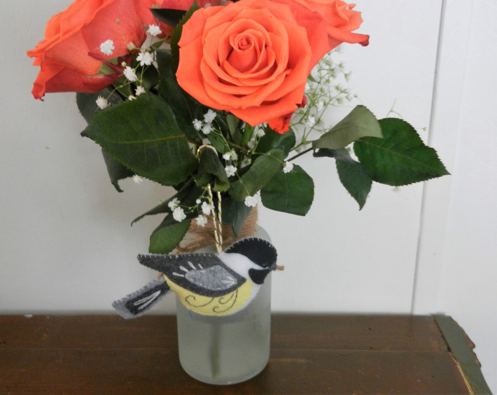 Felt Chickadee Spring Bird Heirloom Ornament by Squishy Cute - Etsy