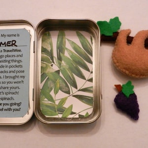 Felt Sloth Altoid Tin Pocket Travel Wee by Littledear - Etsy