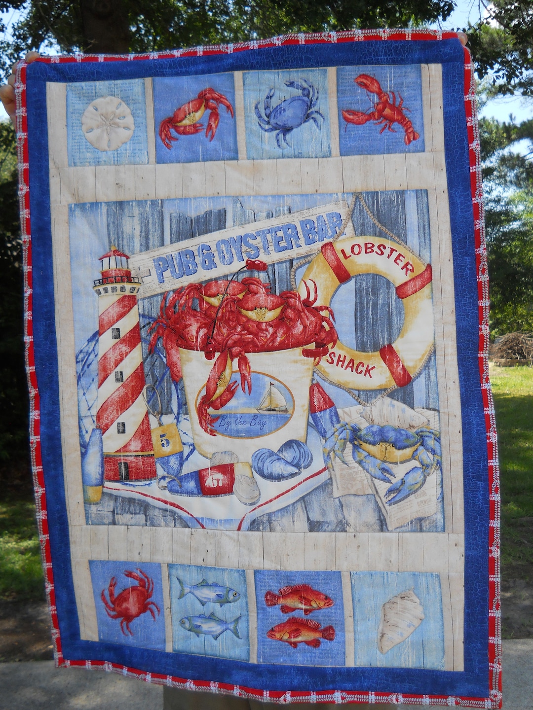 Nautical Seaside Wall Decor Table Topper "seafood Shack" - Etsy