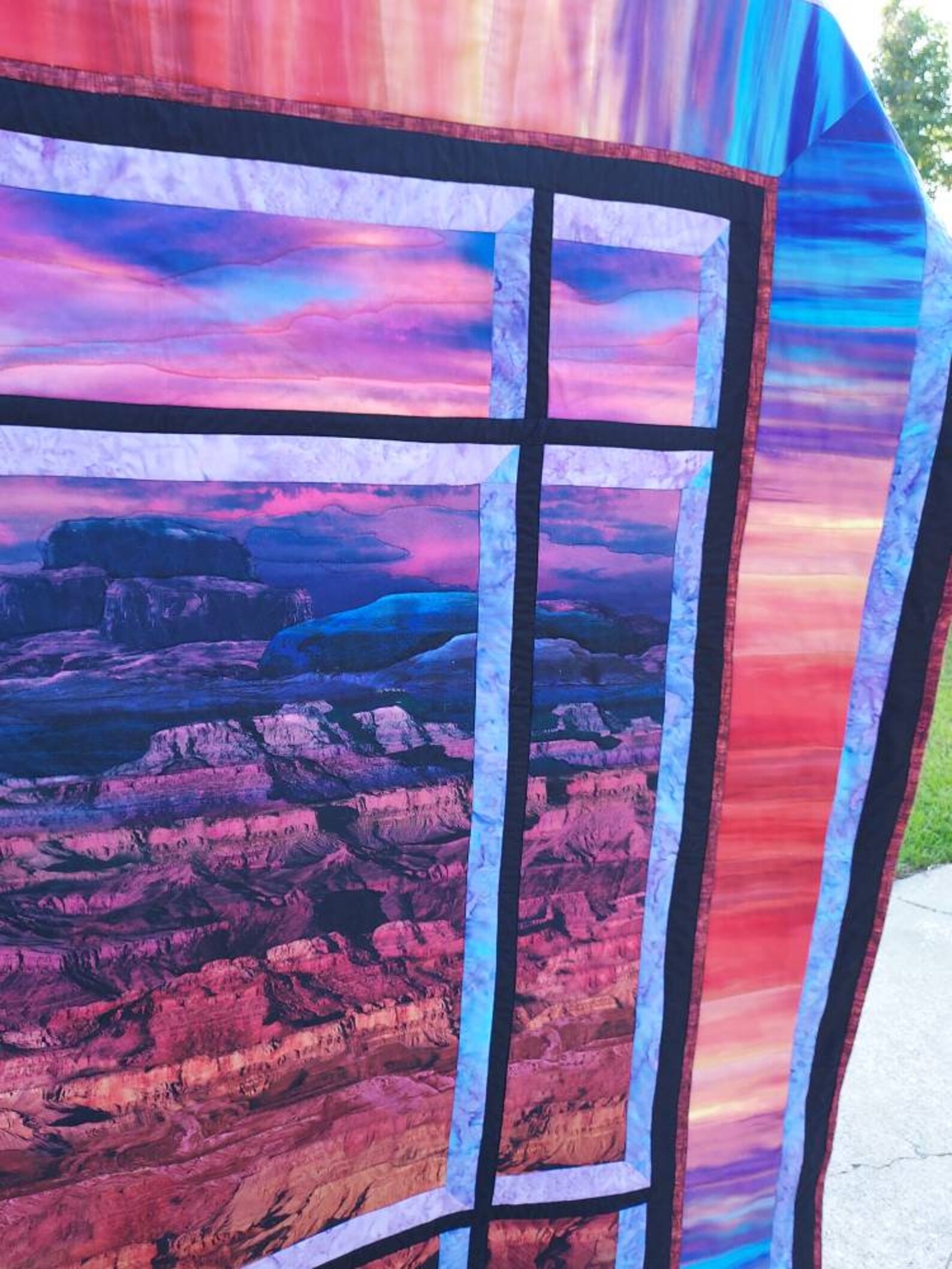 Southwest Theme Quilt Canyon Sunset Lap Quilt / Bed Topper - Etsy