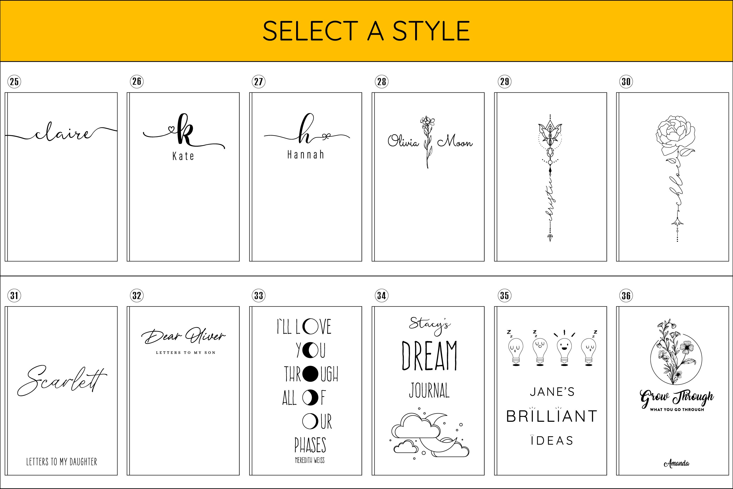 Personalized Drawing Journal Sketchbook Drawing Book Art | Etsy