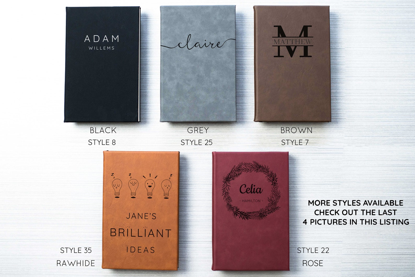 Personalized Journal Custom Journal / Engraved Journal / - Etsy