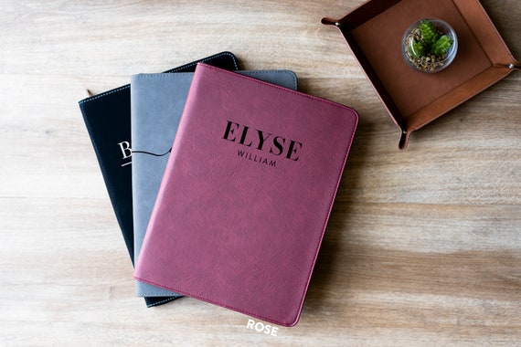 Personalized Padfolio Custom Notepad / Engraved Portfolio / - Etsy