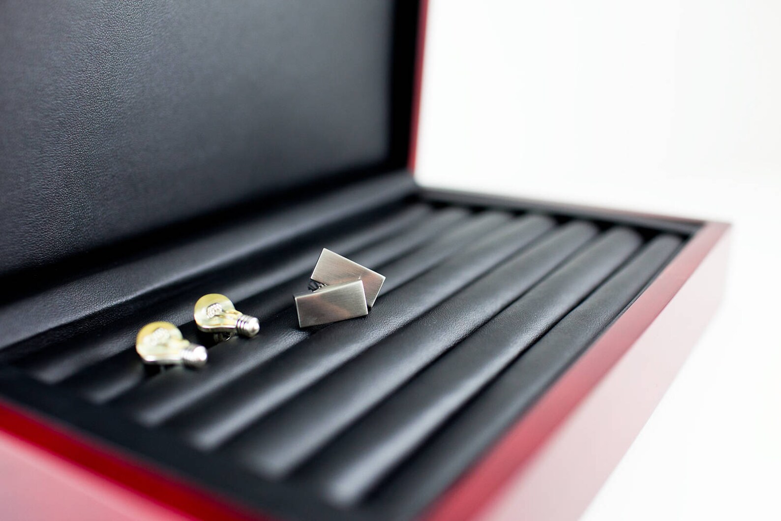 Glossy Rosewood Ring Case - Holds Rings, Cufflinks, Jewelry Box ...