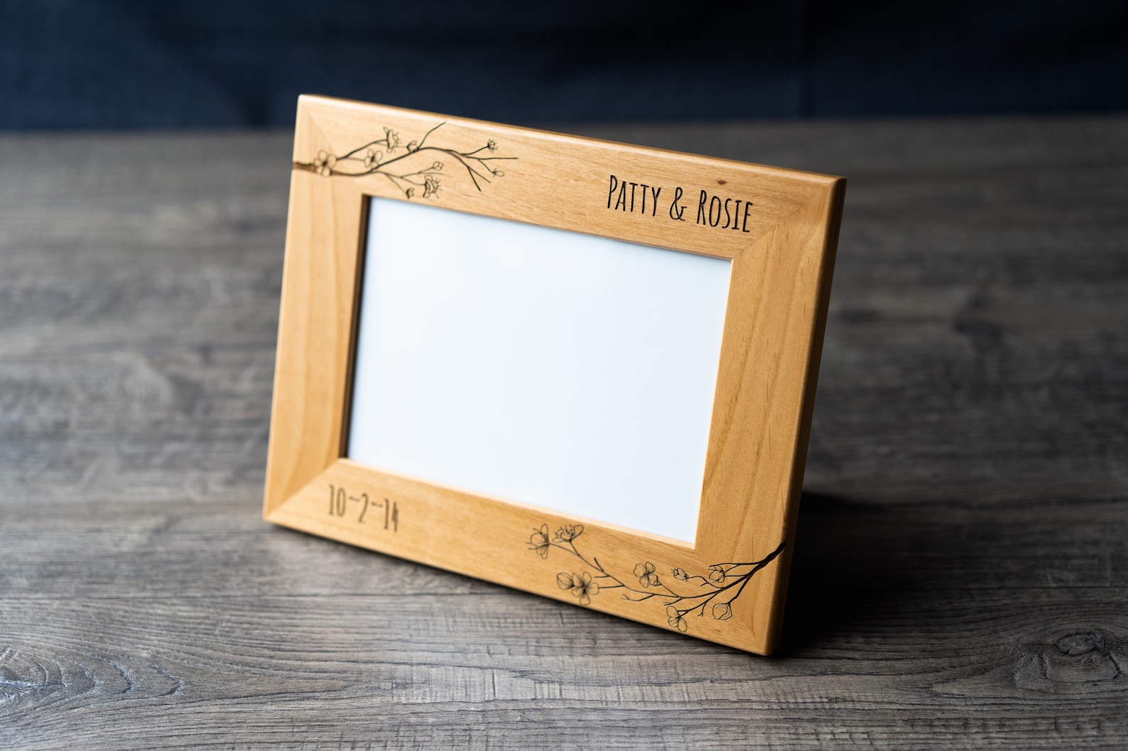 Personalized Wood Picture Frame Custom Frame / 4x6 5x7 8x10 - Etsy