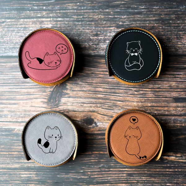 Cat Coaster - Etsy