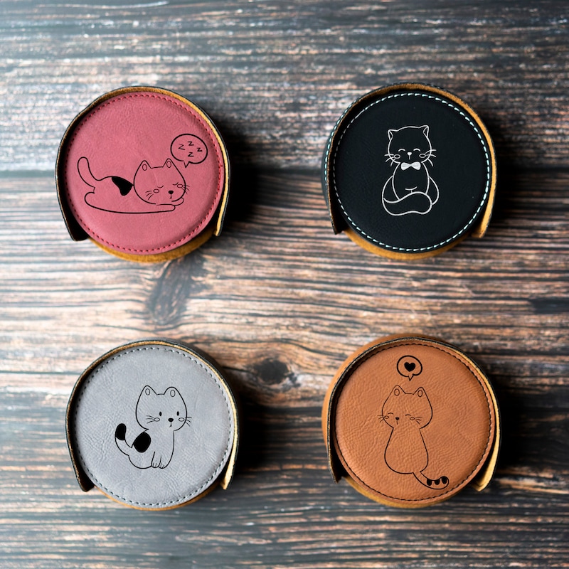 Cat Coaster - Etsy