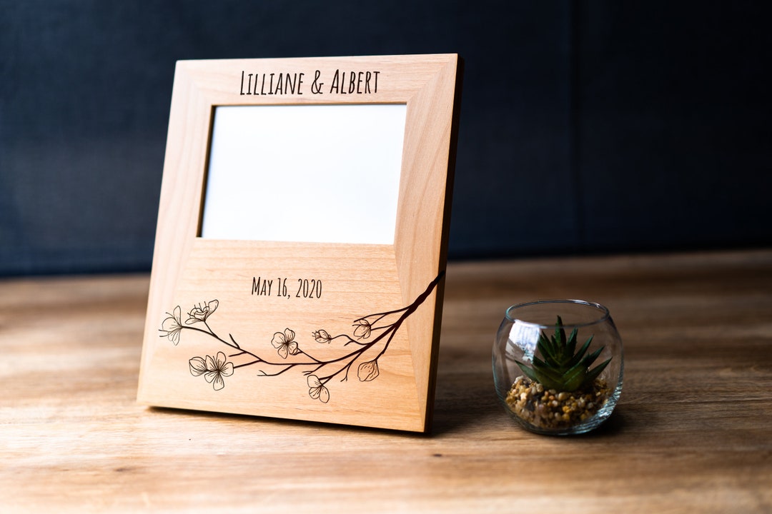 Custom Picture Frame - Wedding Picture Frame / Newlywed Picture Frame ...