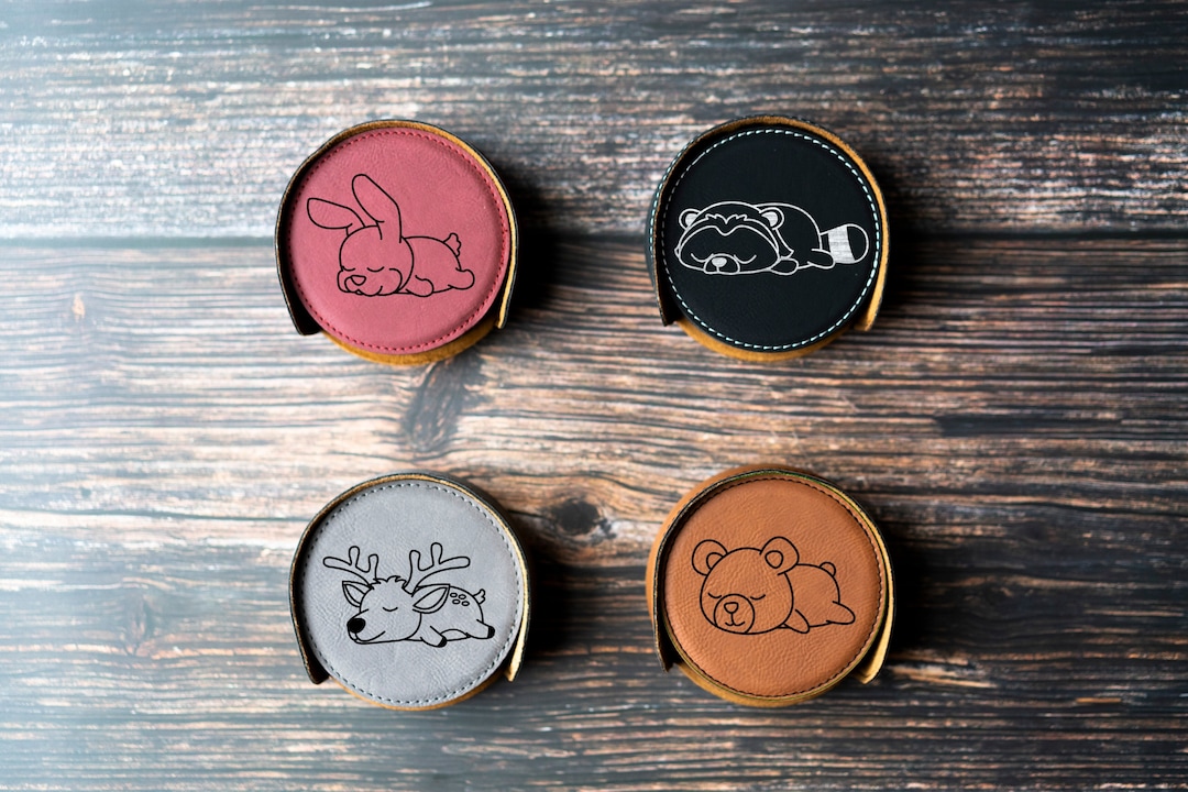 Cute Coasters - Set of 6 / Forest Animals / Cute Bunny Coasters / Lazy ...
