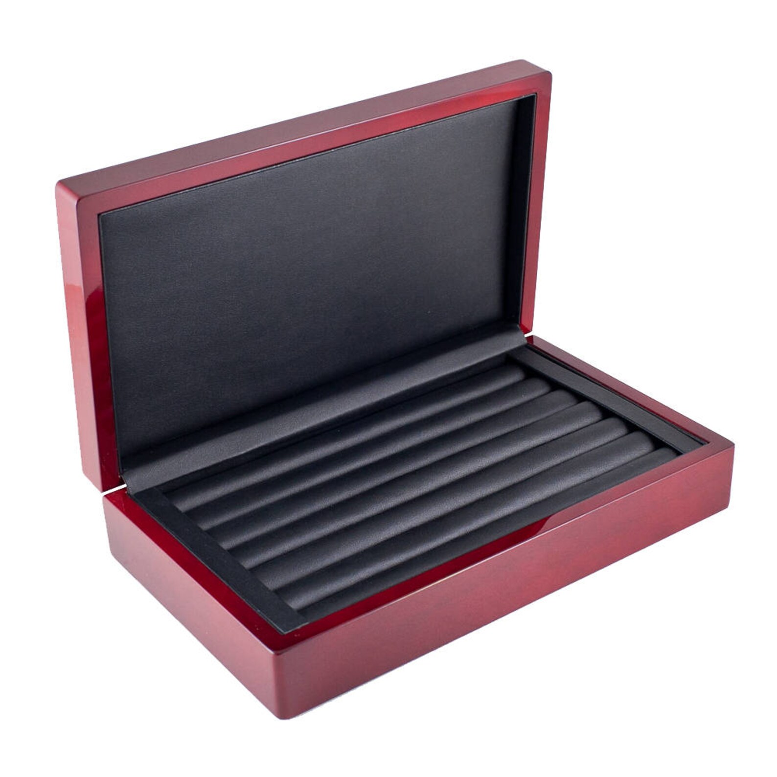 Glossy Rosewood Ring Case - Holds Rings, Cufflinks, Jewelry Box ...