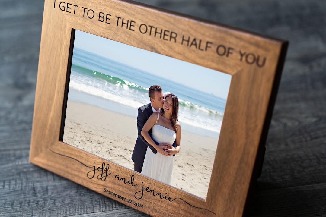 Personalized Picture Frame - Custom Engraved Wood Picture Frame ...