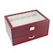 Personalized Glossy Red Wood Watch Box Holds 20 Watches, Imperfect Item ...