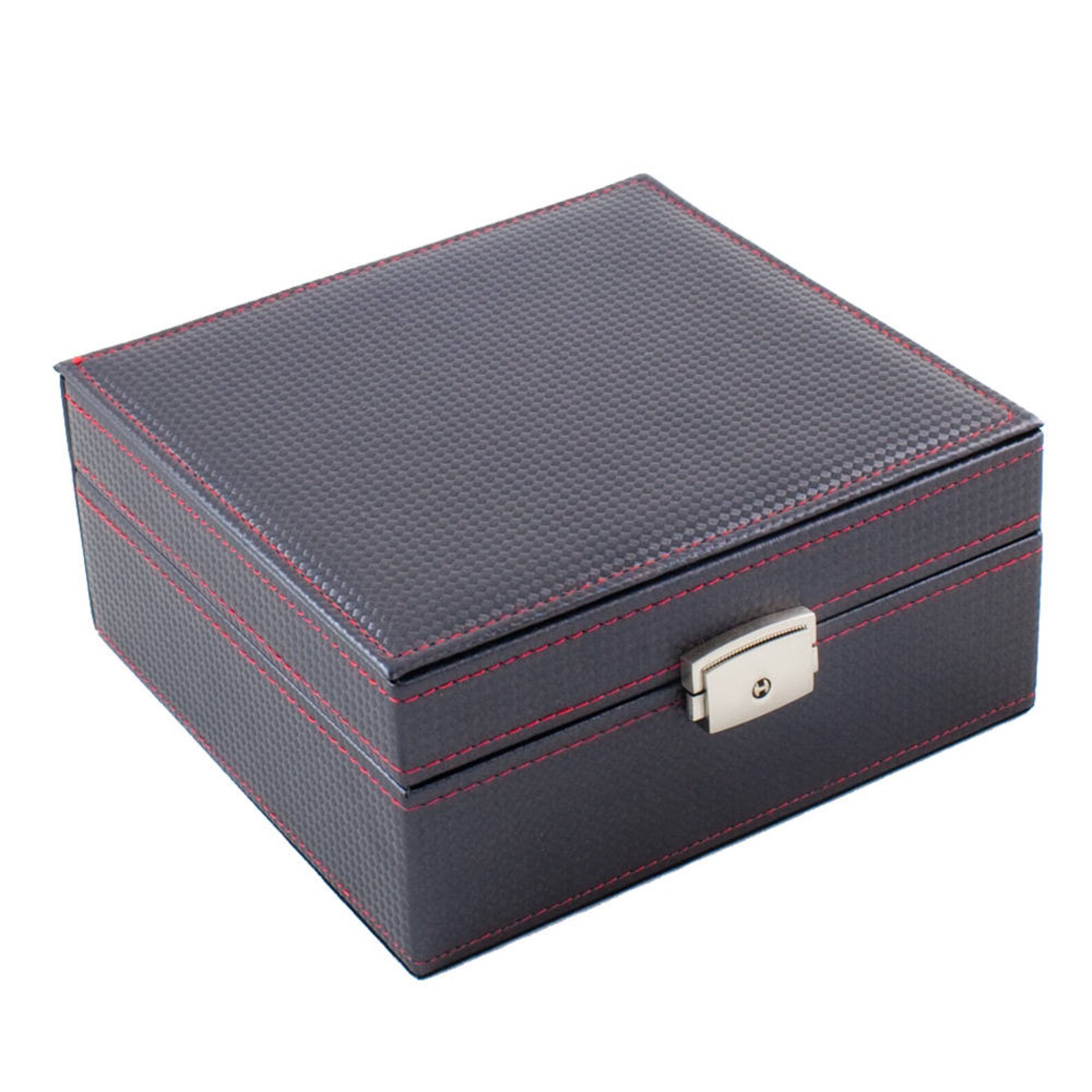 Carbon Fiber Design Watch Box With Solid Top Holds 6 Watches | Etsy