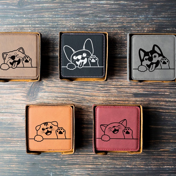 Cute Animal Coasters - Etsy