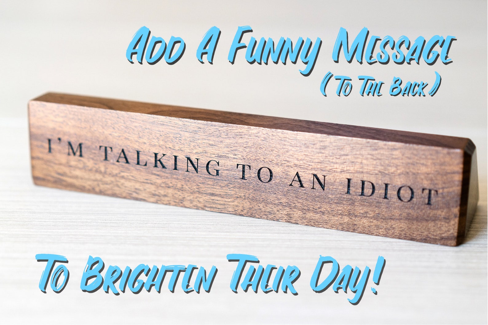 Desk Name Plate - Custom Engraved Name Plate / Personalized Name Plate ...