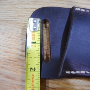 Buck 110 Cross Draw Buffalo Leather Knife Sheath . Dark Oil Rustic ...