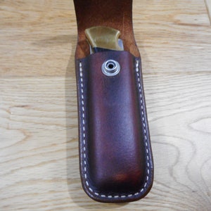 Buck 110 Custom Leather Knife Sheath. Brown. Plain Flap. Sheath Only - Etsy