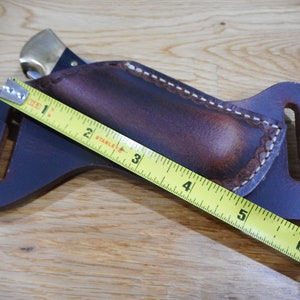 Custom Made to Fit a Buck 110 Cross Draw Buffalo Tooled Leather Knife ...
