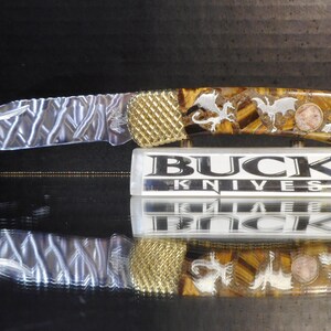 Buck 110 Custom From Ghostown Custom Knives flying Dragons 037-24 - Etsy