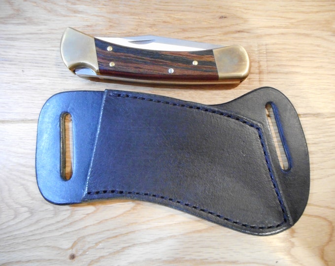 Cross Draw Buffalo Leather Knife Sheath Black Oil Rustic. Fits - Etsy
