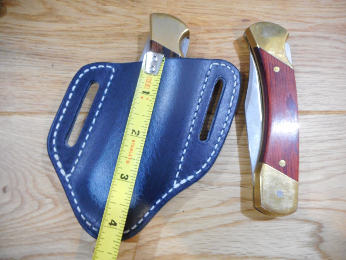 Pancake Buffalo Leather Knife Sheath. Fits a Buck 110 or LB7. - Etsy