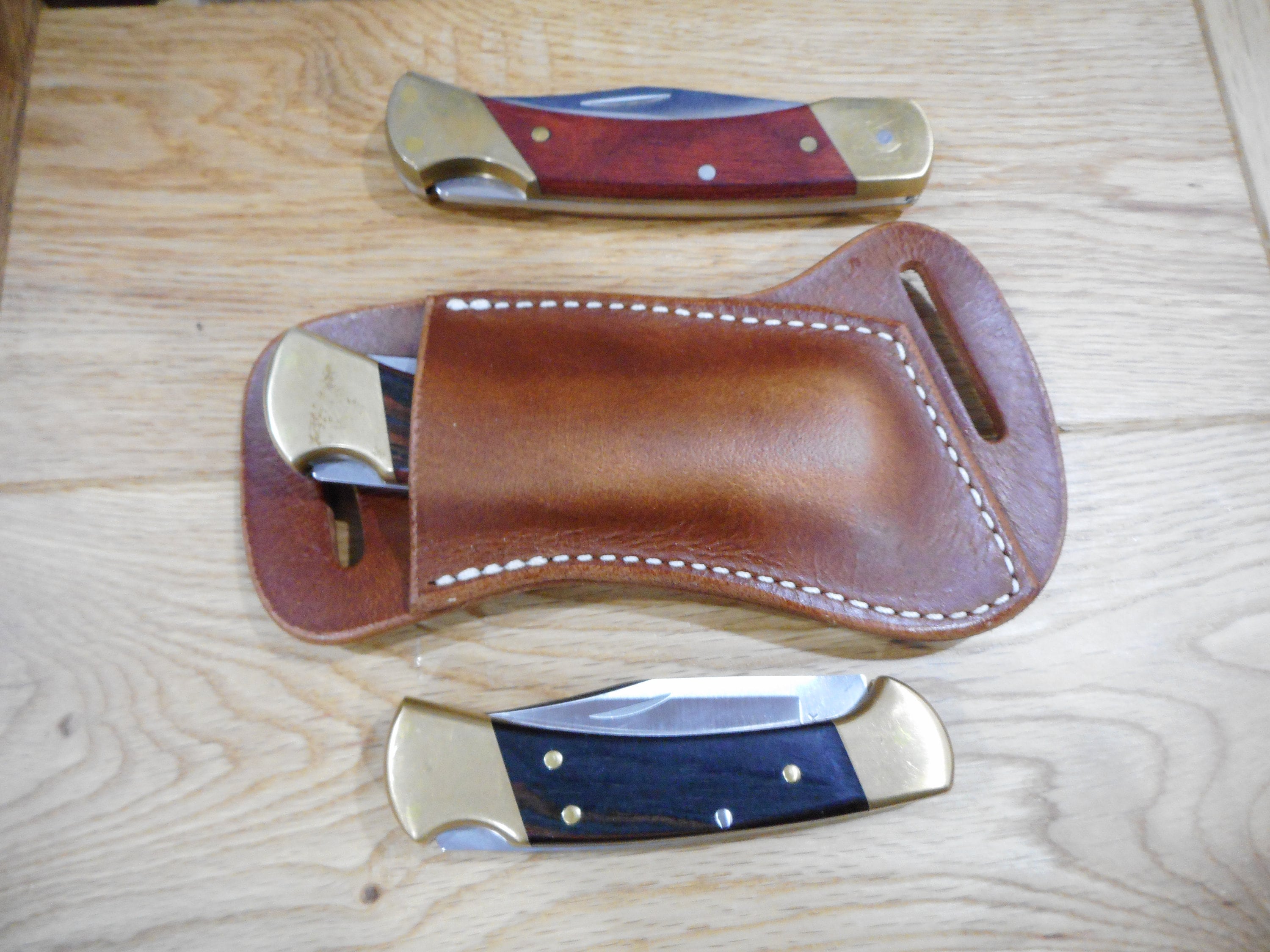 Cross Draw Buffalo Leather Knife Sheath Golden Brown. Fits a | Etsy