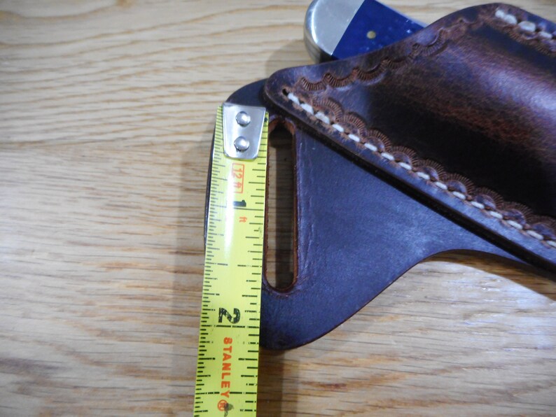 Cross Draw Buffalo Leather Knife Sheath. Dark Oil Rustic - Etsy