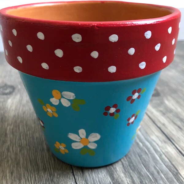 Painted Flower Pots - Etsy