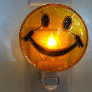 Happy Face Night Light 4 Watt On/off Switch - Etsy