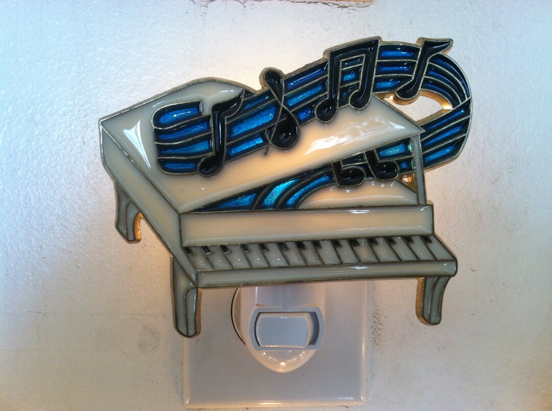 Piano Night Light With 4 Watt On/off Switch - Etsy