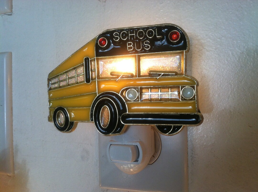 School Bus Night Light With 4 Watt On/off Switch - Etsy