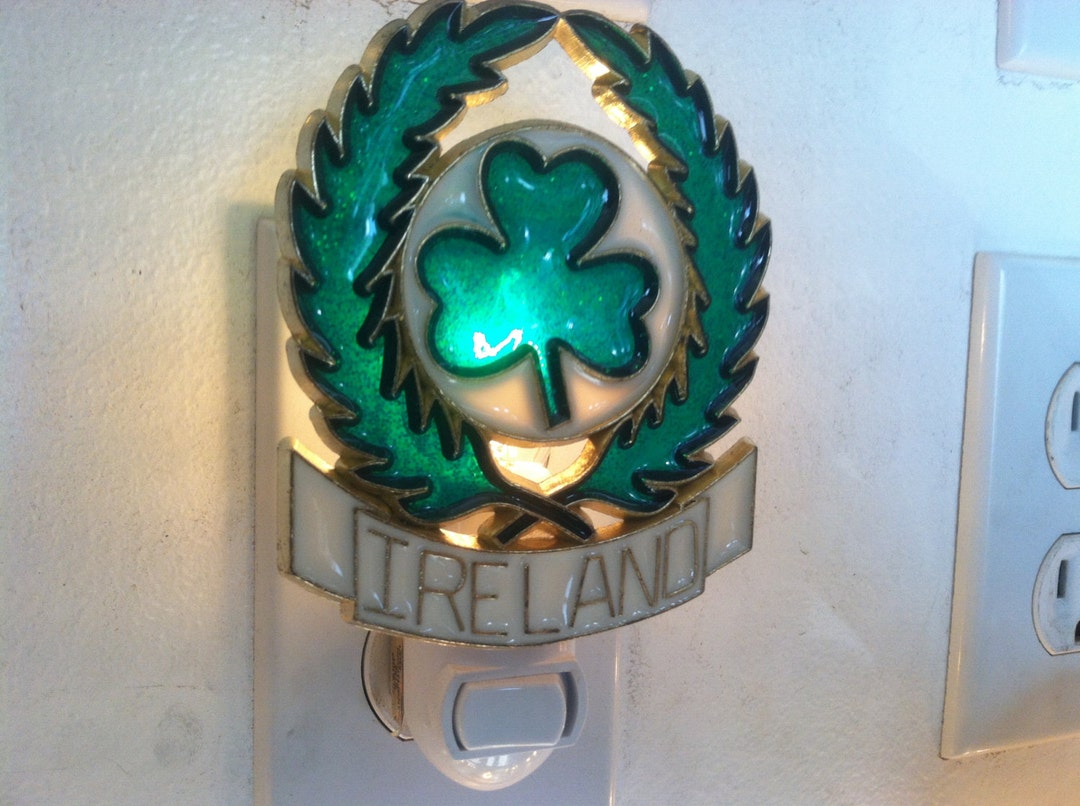 Irish Night Light With 4 Watt On/off Switch - Etsy