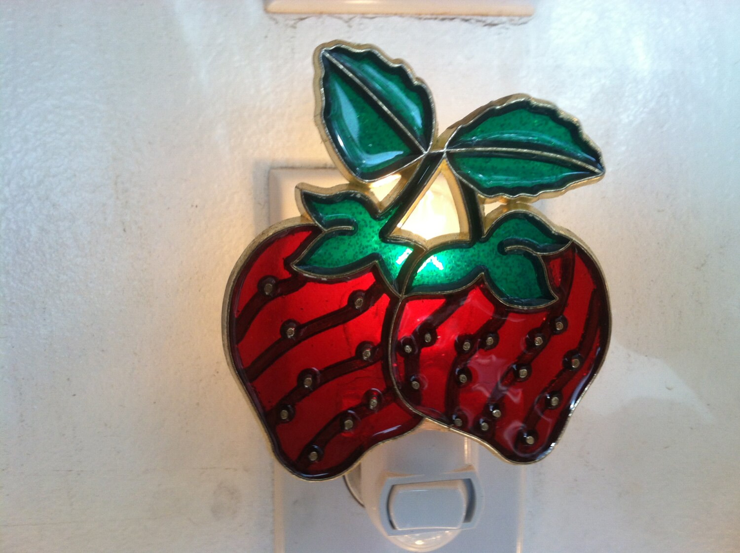 Strawberry Night Light 4 Watt On/off Switch - Etsy