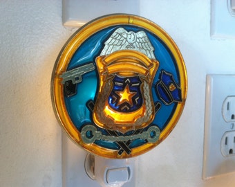 Police Car Night Light with 4 watt on/off switch | Etsy