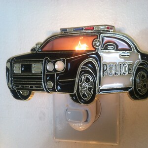 Police Car Night Light With 4 Watt On/off Switch - Etsy