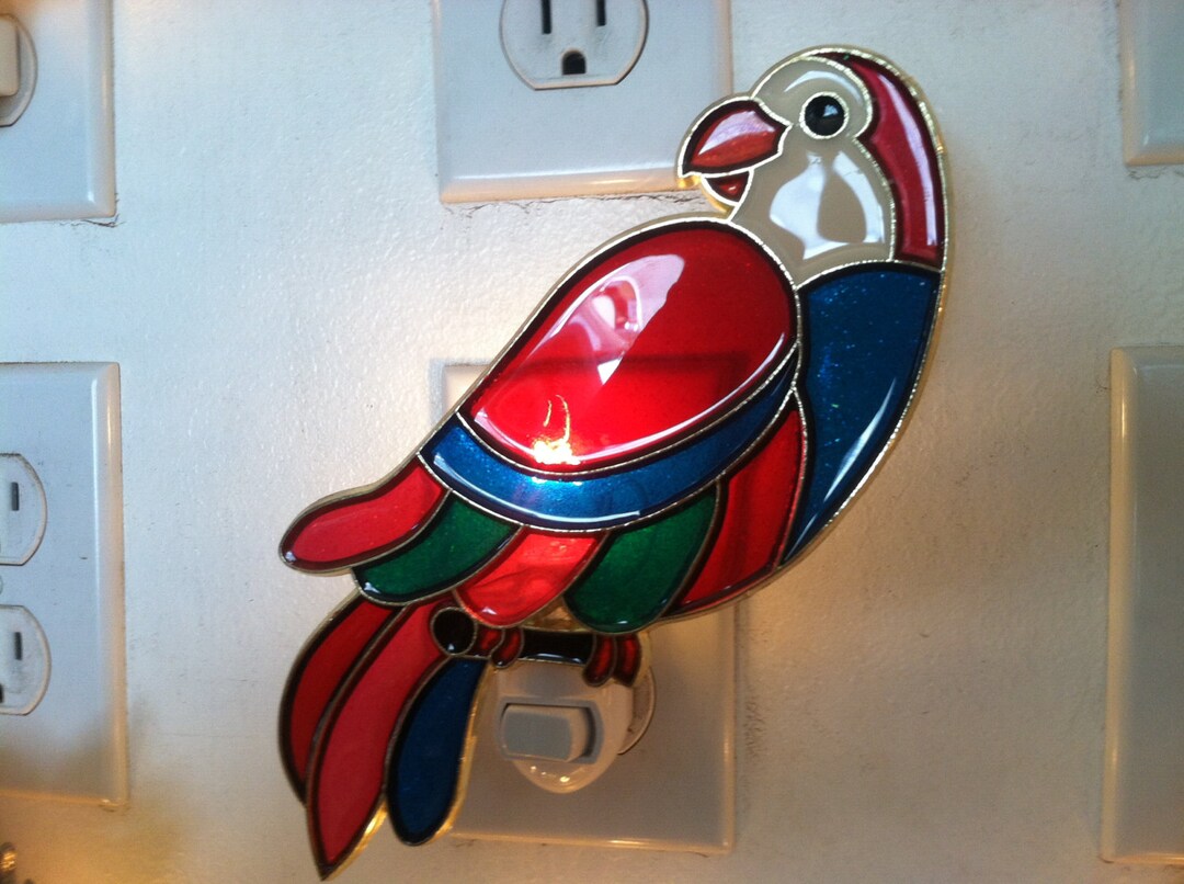 Parrot (large) Night Light With 4 Watt On/off Switch - Etsy
