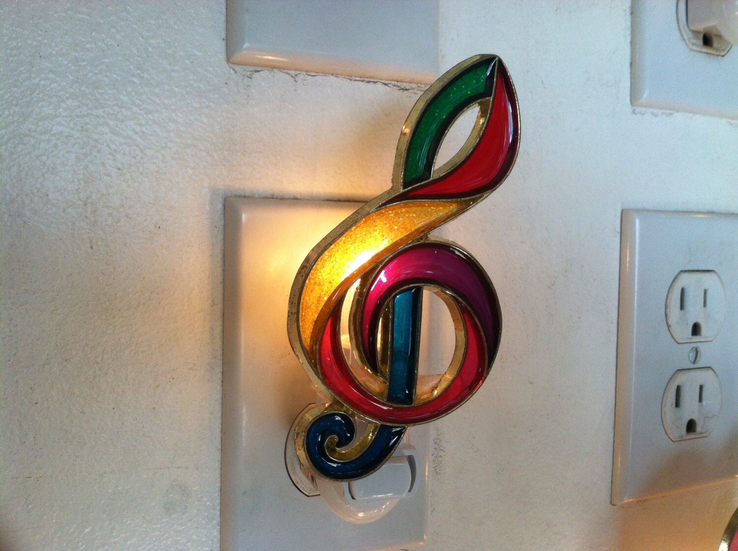 Music Note Night Light With 4 Watt On/off Switch | Etsy