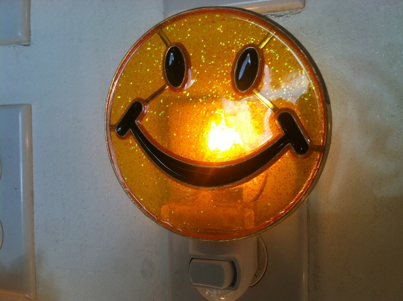 Happy Face Night Light 4 Watt On/off Switch - Etsy