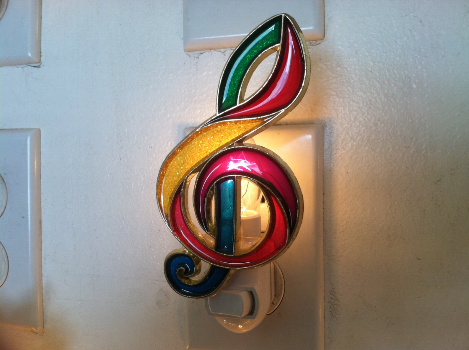 Music Note Night Light With 4 Watt On/off Switch | Etsy