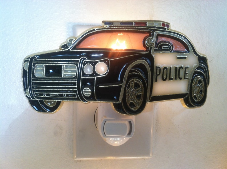Police Car Night Light With 4 Watt On/off Switch - Etsy