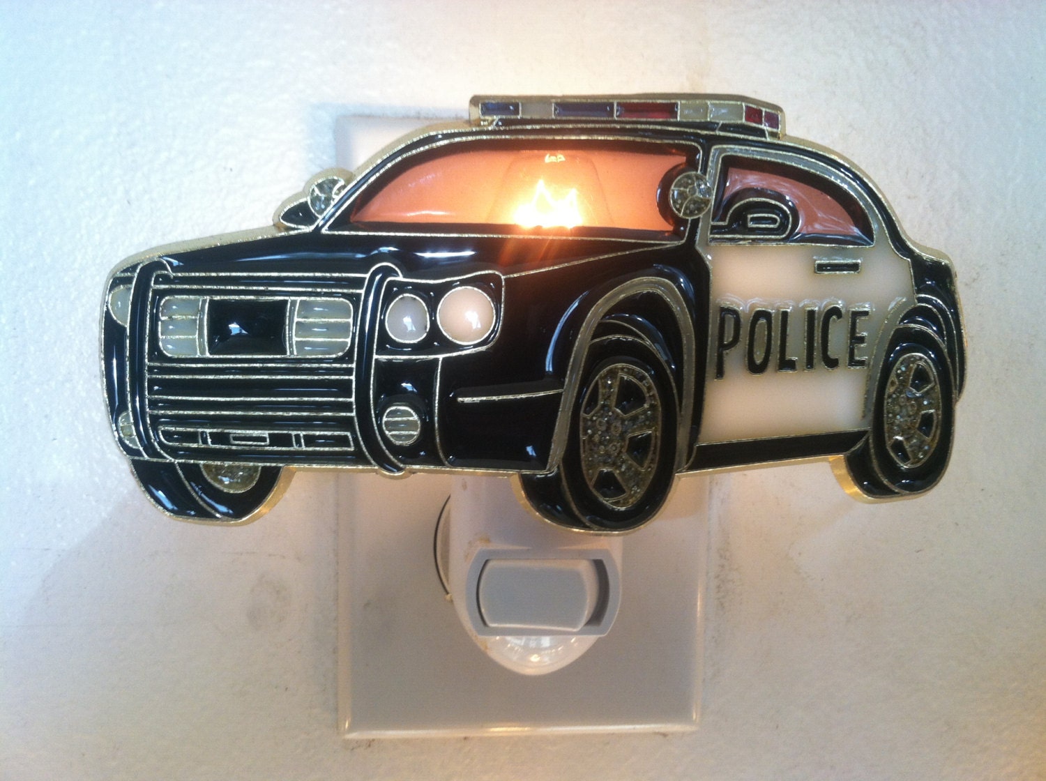 Police Car Night Light with 4 watt on/off switch | Etsy